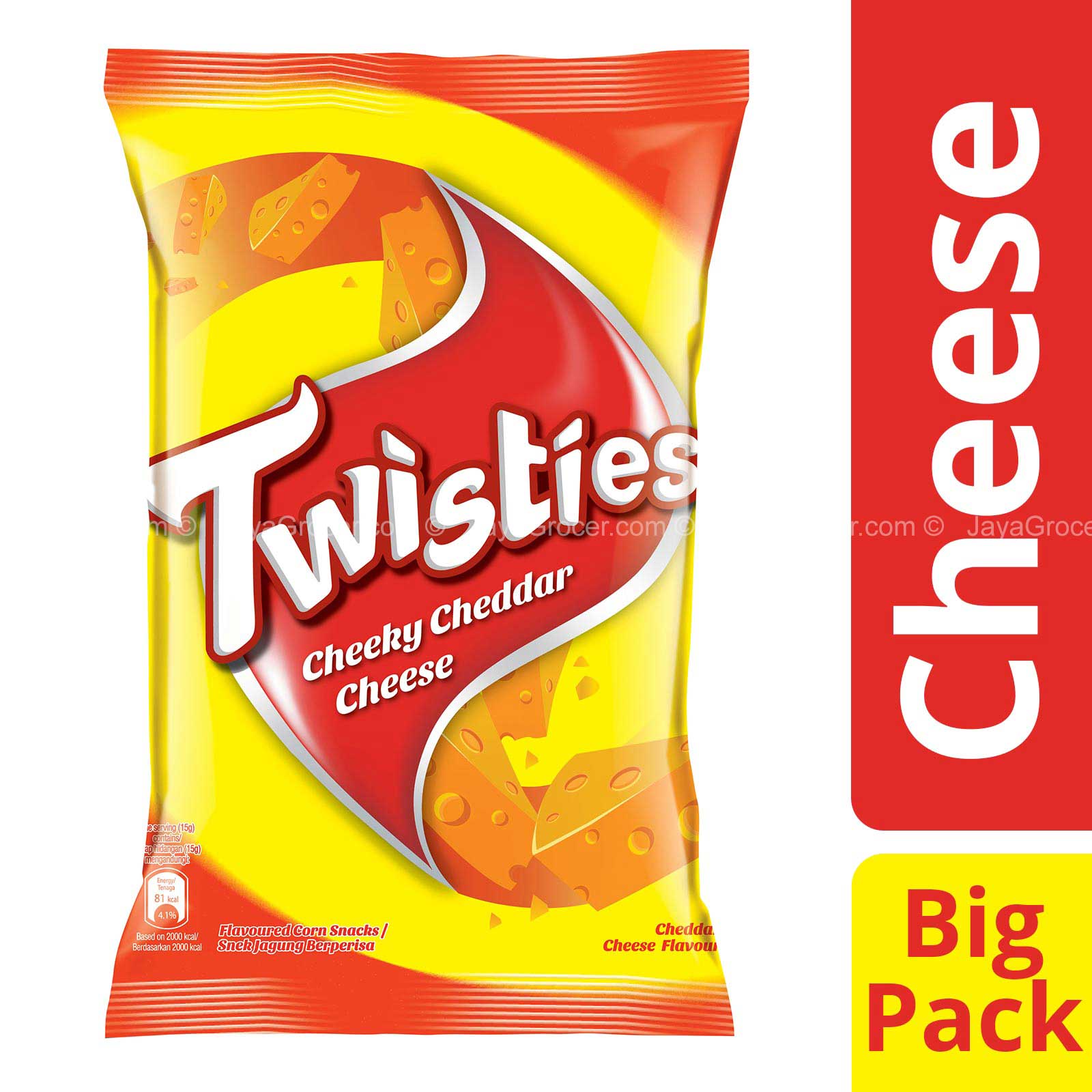Twisties Cheeky Cheddar Cheese Corn Snack 140g – Jaya Grocer | The Starling