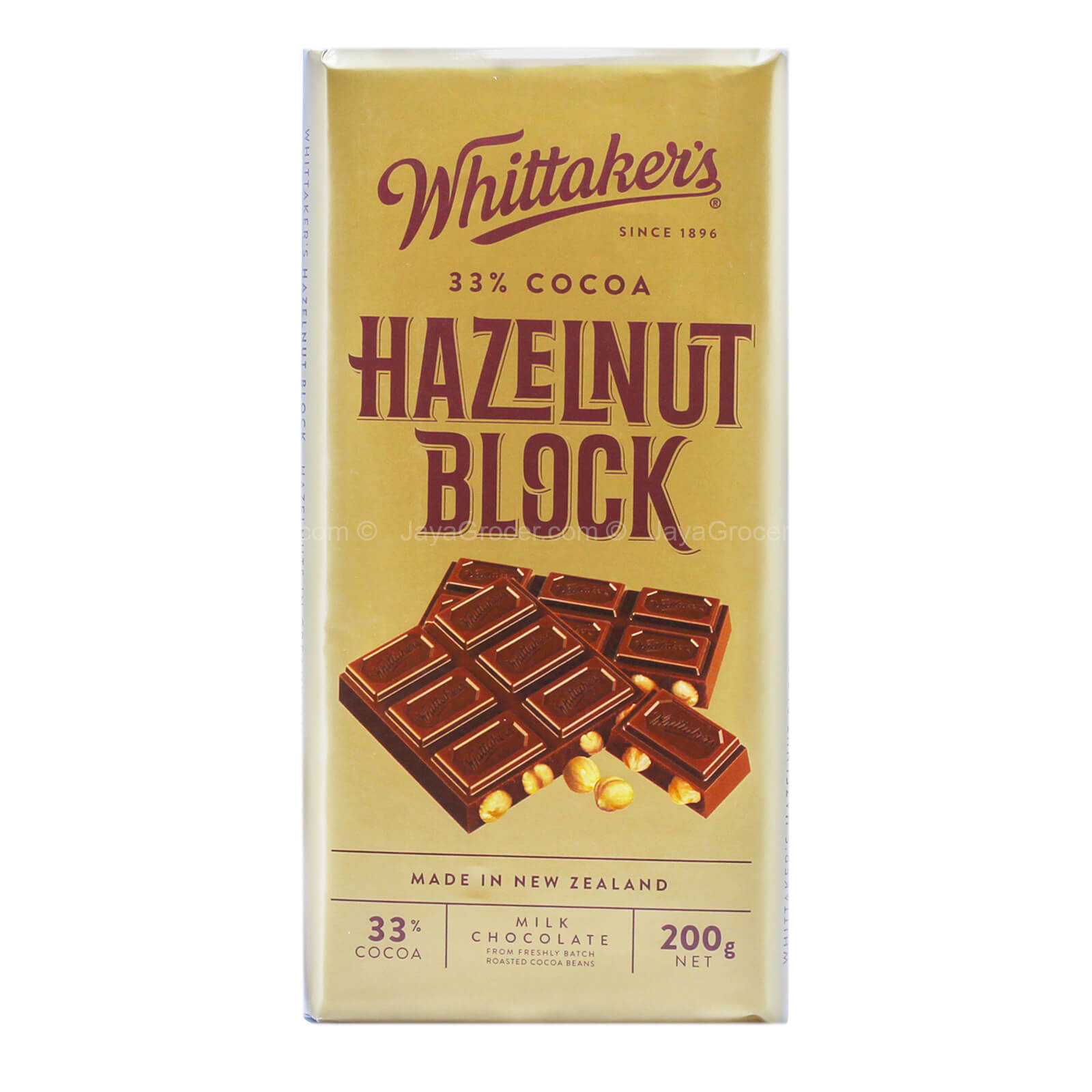 Whittakers Hazelnut Block Chocolate Bar 200g – Jaya Grocer | The Starling
