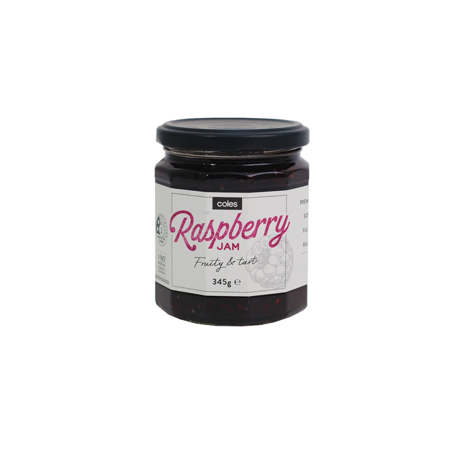 Coles Premium Raspberry Jam 345g – Jaya Grocer | The Starling