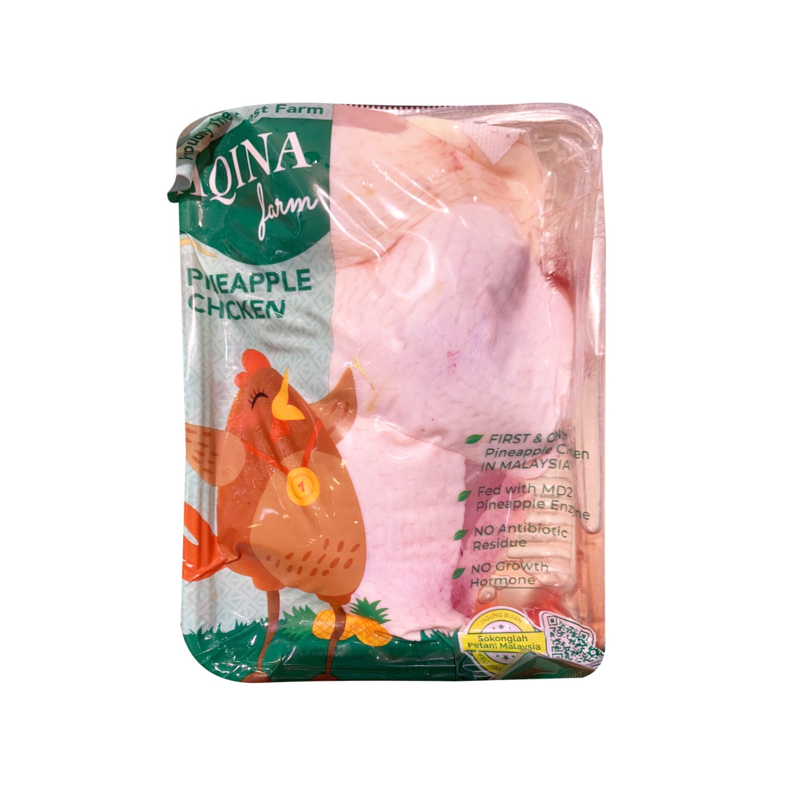 Aqina Chilled Pineapple Chicken Thighs (ABF) 3pcs/pack – Jaya Grocer ...