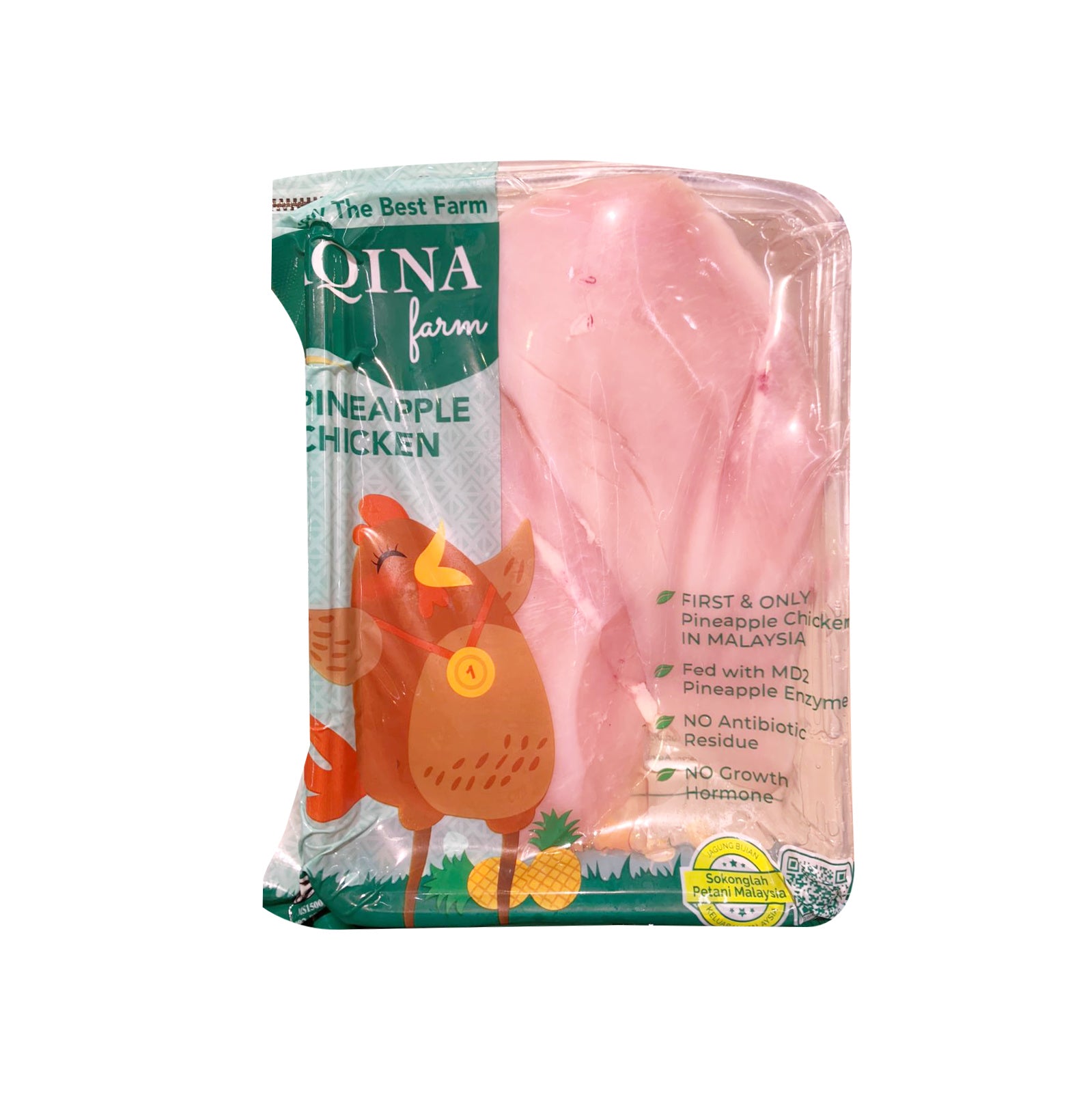 Aqina Chilled Skinless and Boneless Pineapple Chicken Breast 2pcs/pack ...