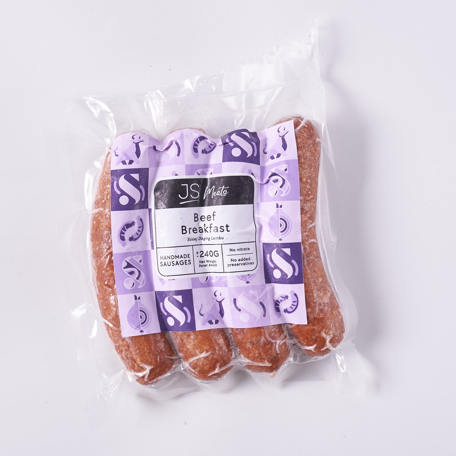 JS Meats Beef Breakfast Sausage 4pcs/pack – Jaya Grocer | The Starling