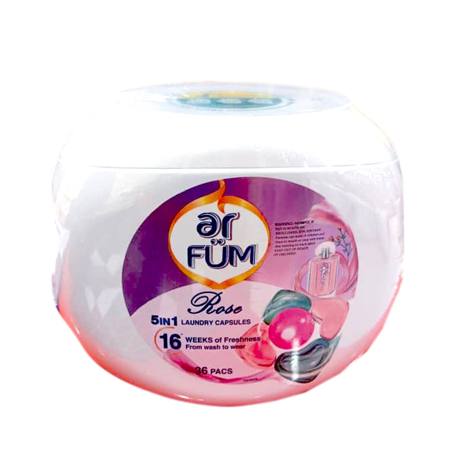Ar Fum 5 In 1 Laundry Capsule Rose 36pcs/pack – Jaya Grocer | The Starling