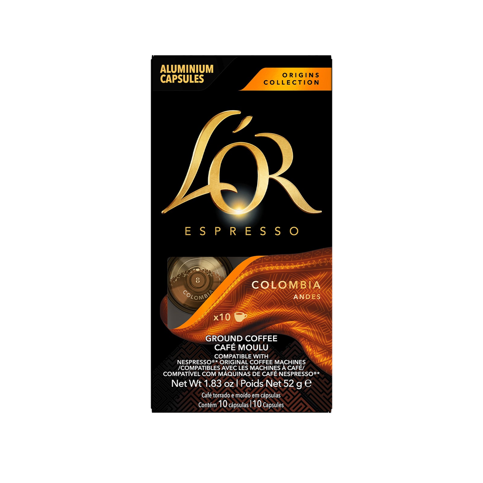 Lor Colombia Capsules [Intensity 8] 10pcs/pack – Jaya Grocer | The Starling