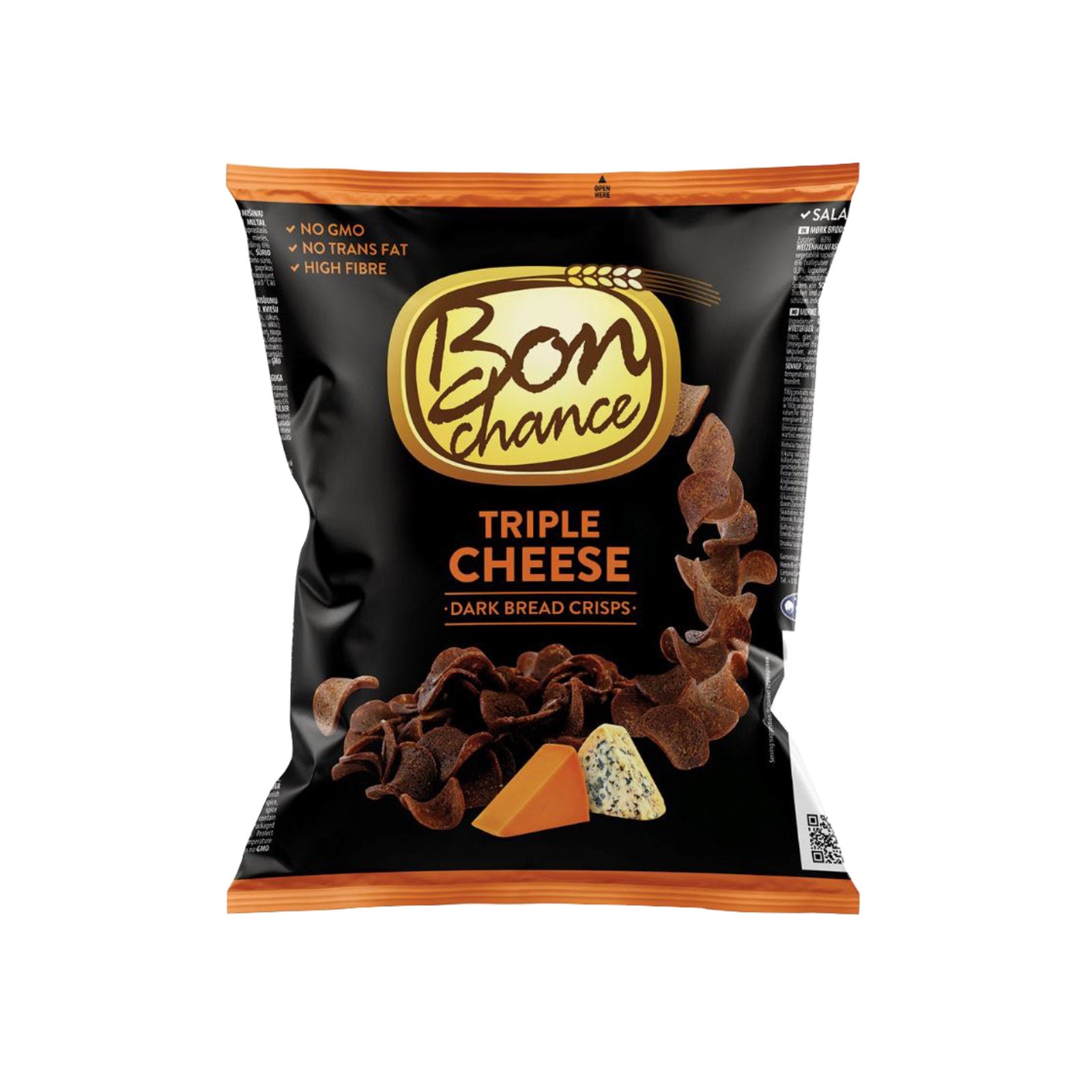 Bon Chance Dark Bread Crisps Triple Cheese 120g – Jaya Grocer | The ...
