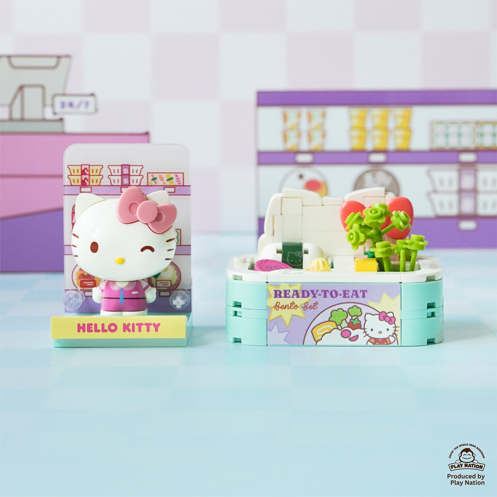 (Exclusive) Hello Kitty Ready-to-eat Rice Set - Sanrio Konbini Buildin