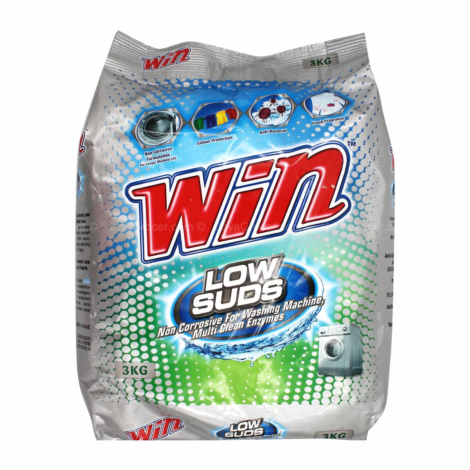 WIN LOW SUDS POWDER (REFILL) 3KG *1 – Jaya Grocer | The Starling