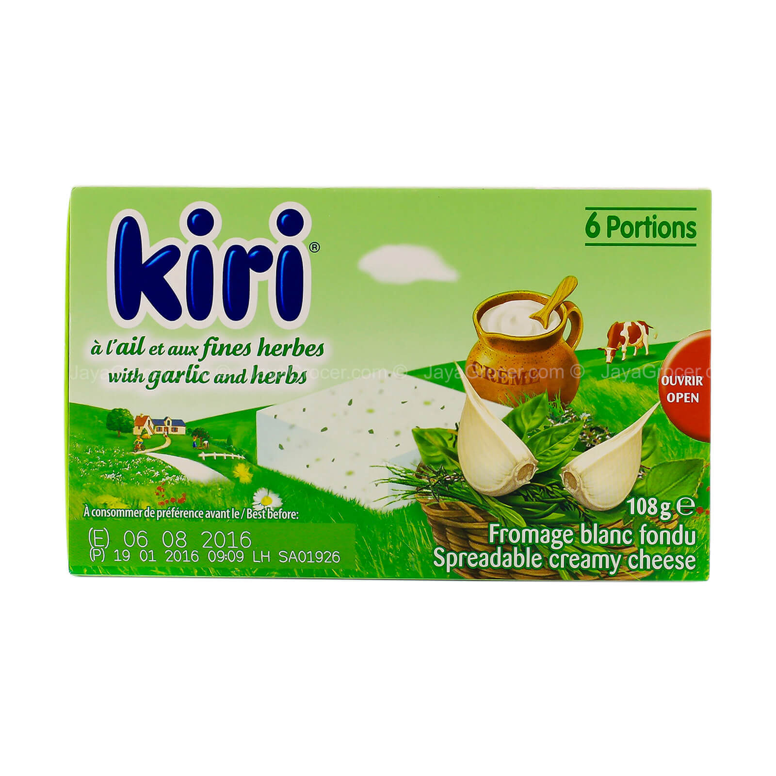 KIRI WITH GARLIC & HERBS 108G *1 – Jaya Grocer | The Starling
