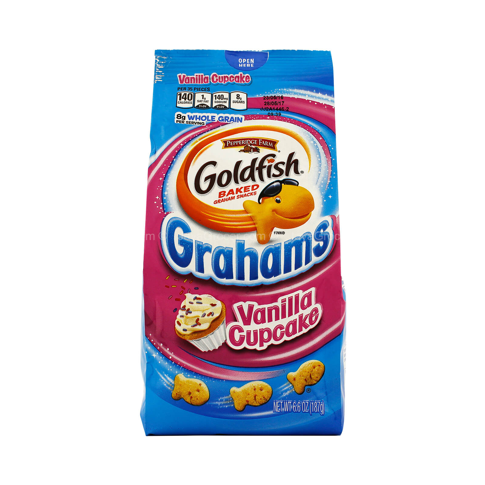 Pepperidge Farm Goldfish Baked Grahams Snack Vanilla Cupcake Crackers ...