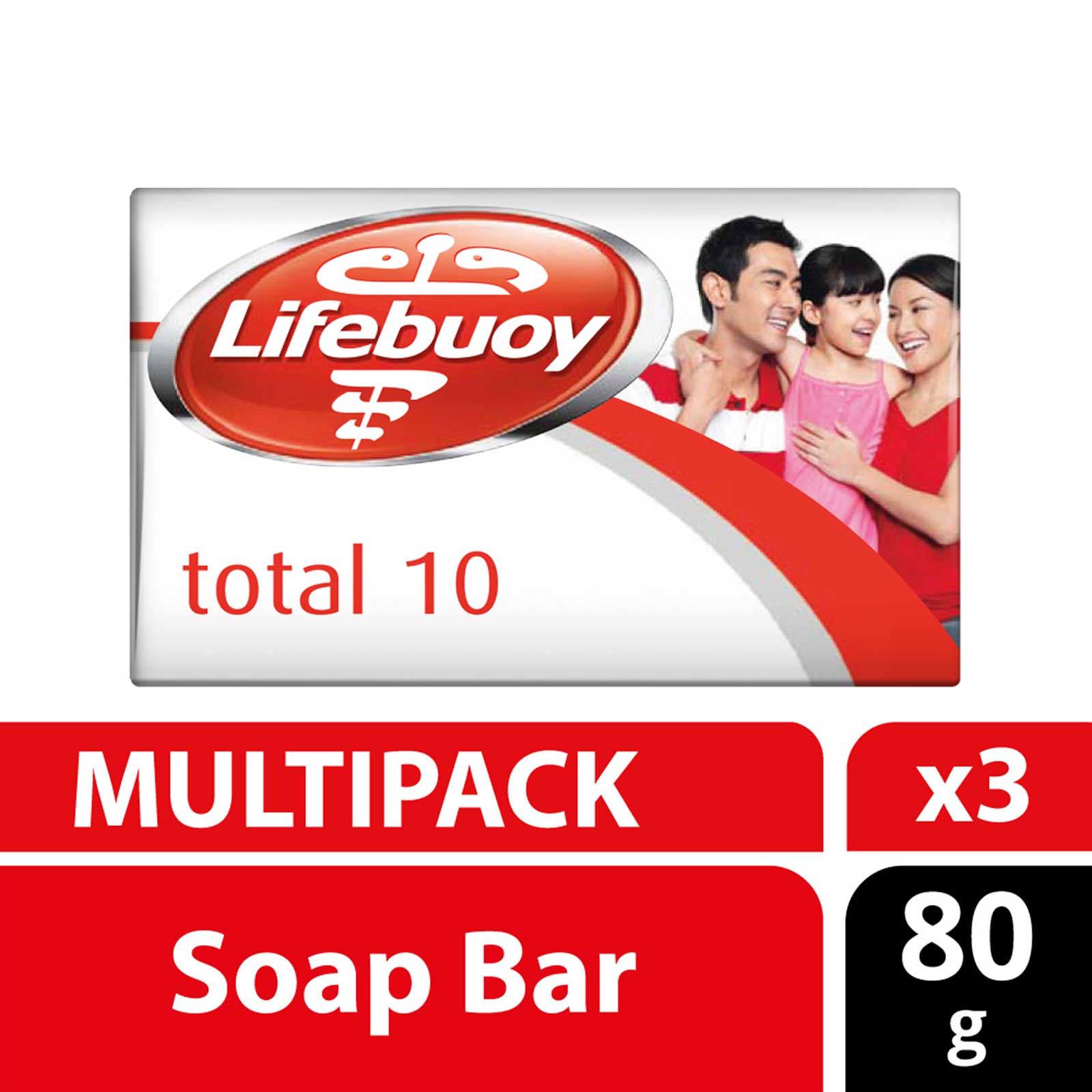 Lifebuoy Total 10 Germ Protection Soap Bar 80g x 3 – Jaya Grocer | The ...