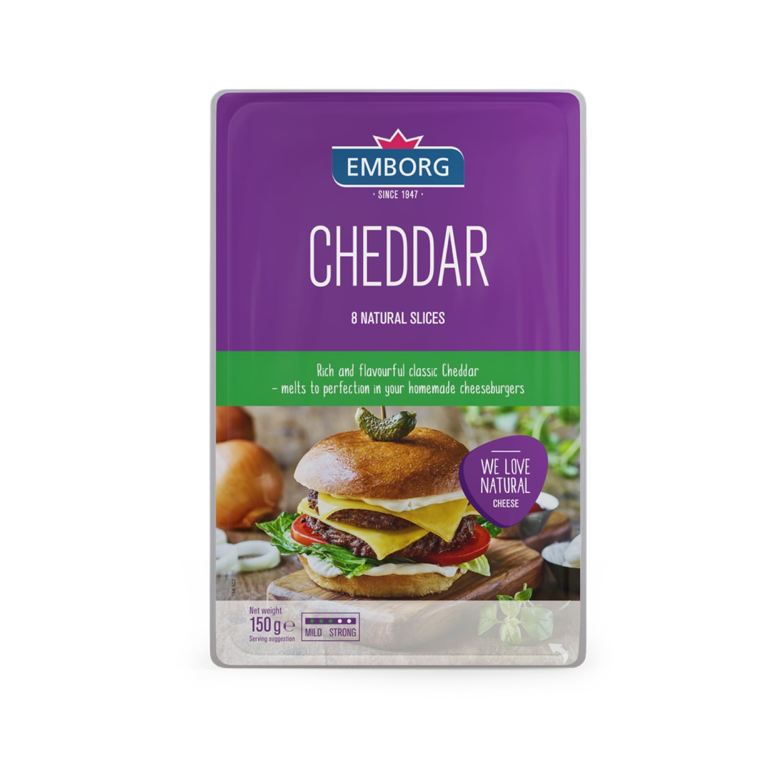 Emborg Natural Cheddar Cheese Slice 150g – Jaya Grocer | The Starling