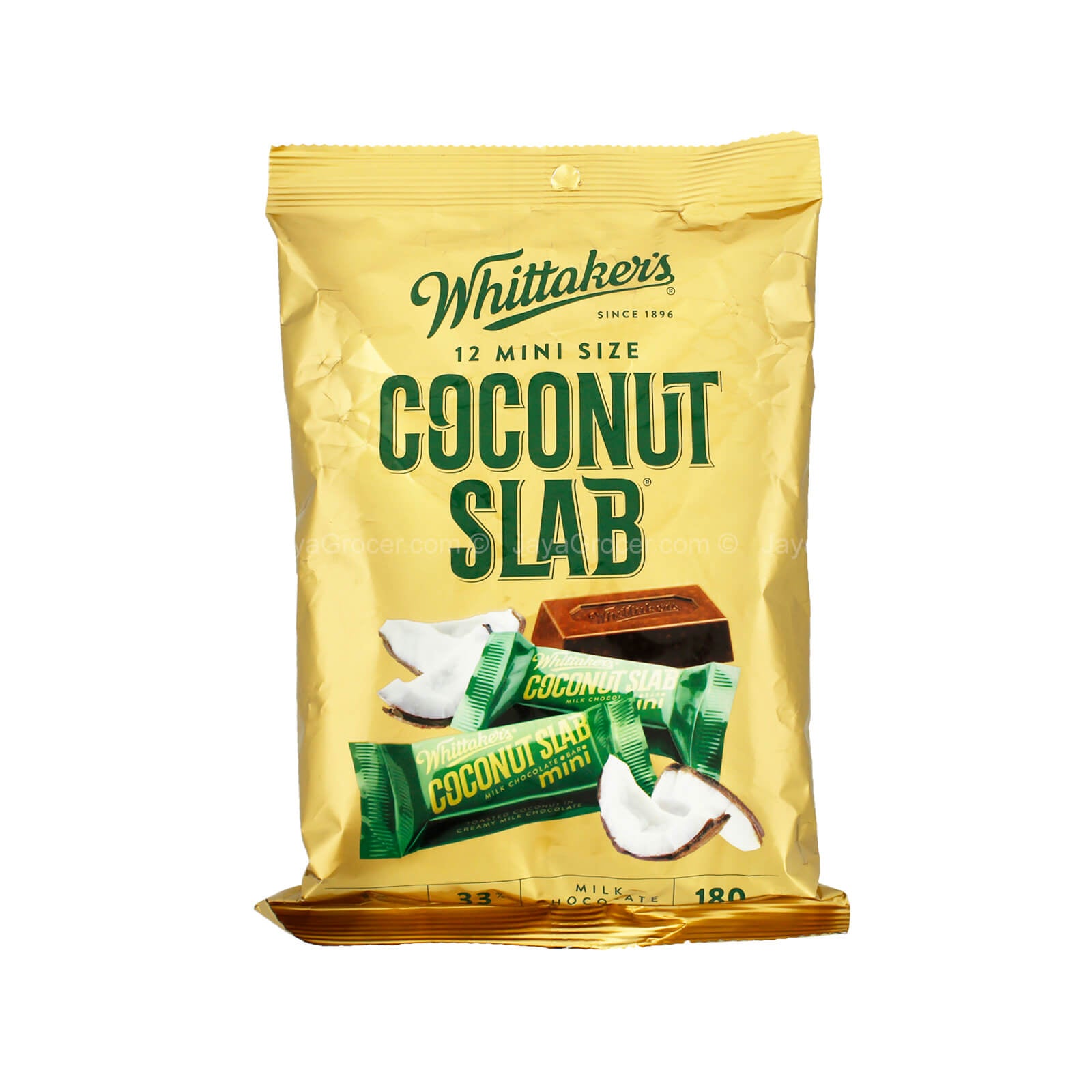 Whittaker's 12 Mini Chocolate Coconut Slabs 180g – Jaya Grocer | The ...
