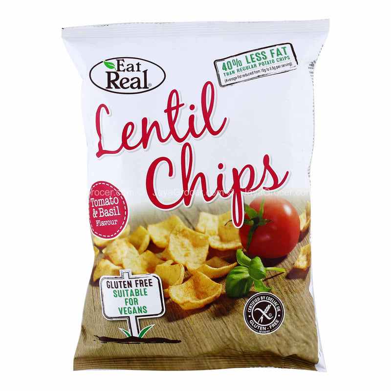 COFRESH LENTIL CHIPS TOMATO & BASIL 113G