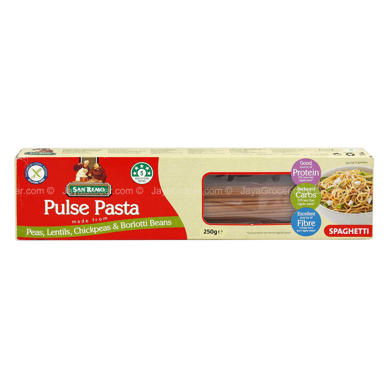 SAN REMO PULSE PASTA SPAGHETTI 250G – Jaya Grocer | The Starling