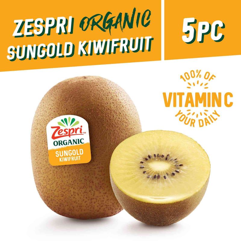 Zespri Organic Sungold Kiwi (Italy) 5pcs/pack – Jaya Grocer | The Starling