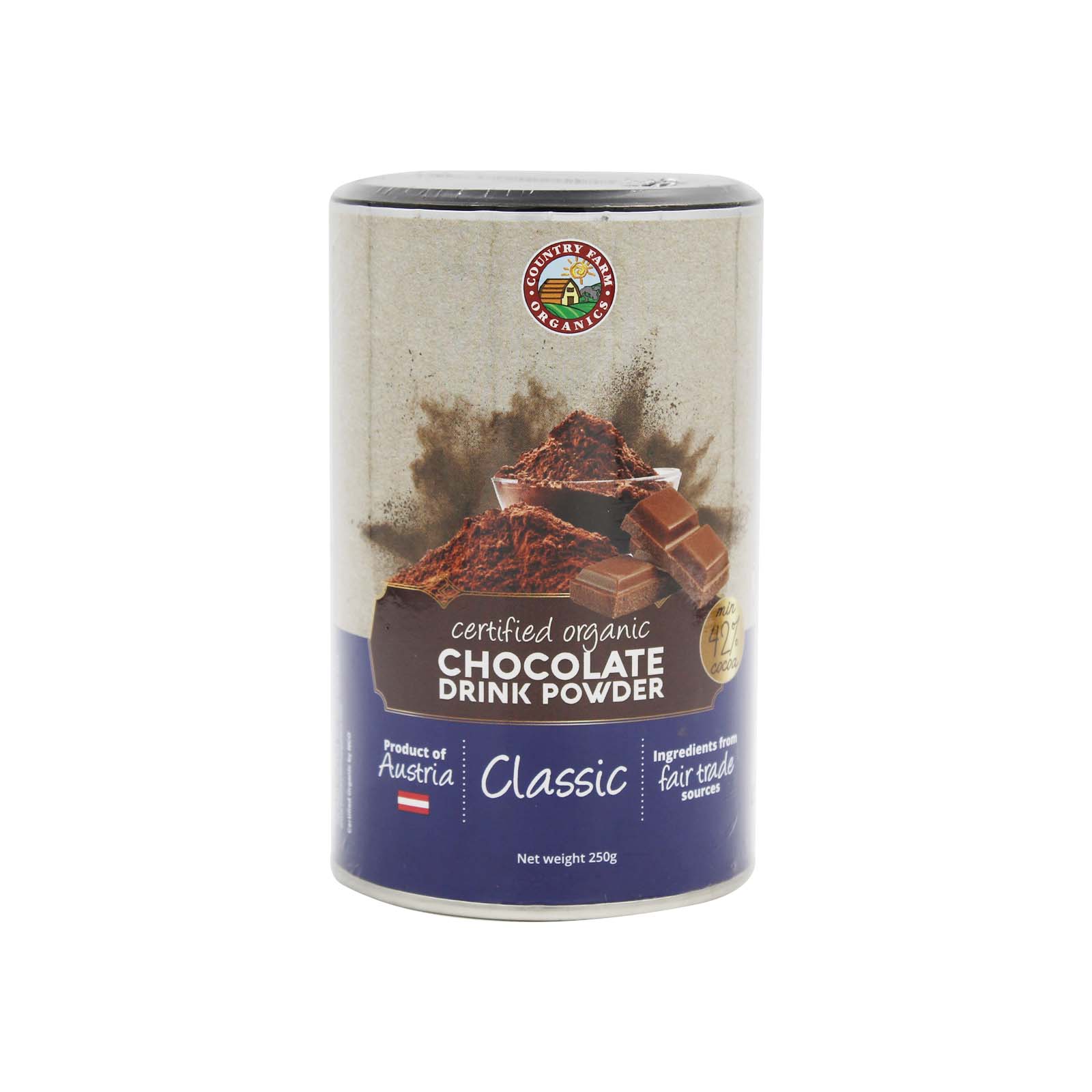 Country Farm Organic Classic Chocolate Drink Powder 250g – Jaya Grocer ...