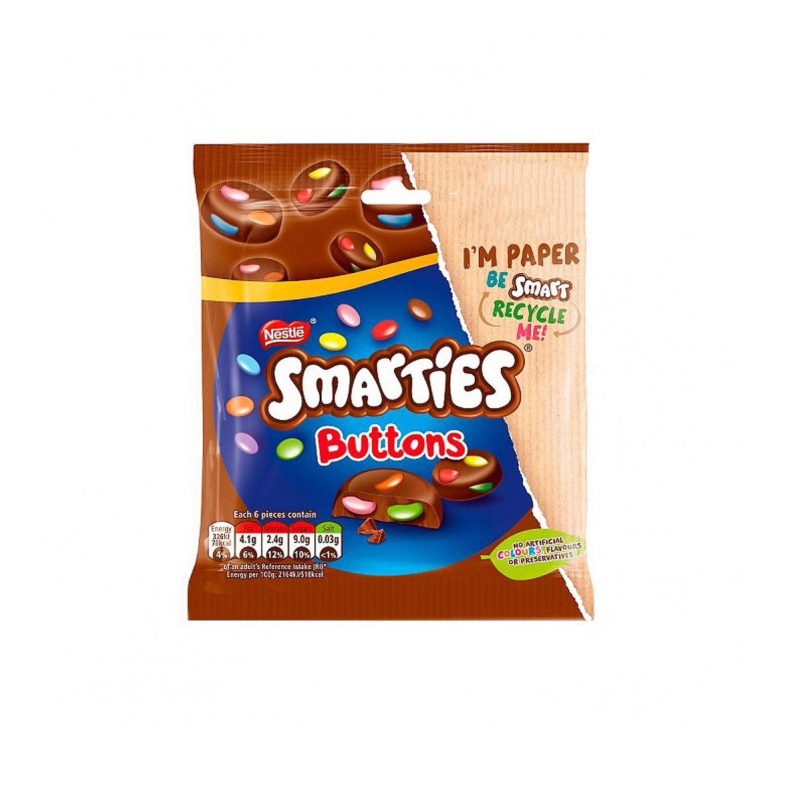 Nestle Smarties Buttons Milk Bag 90g – Jaya Grocer | The Starling